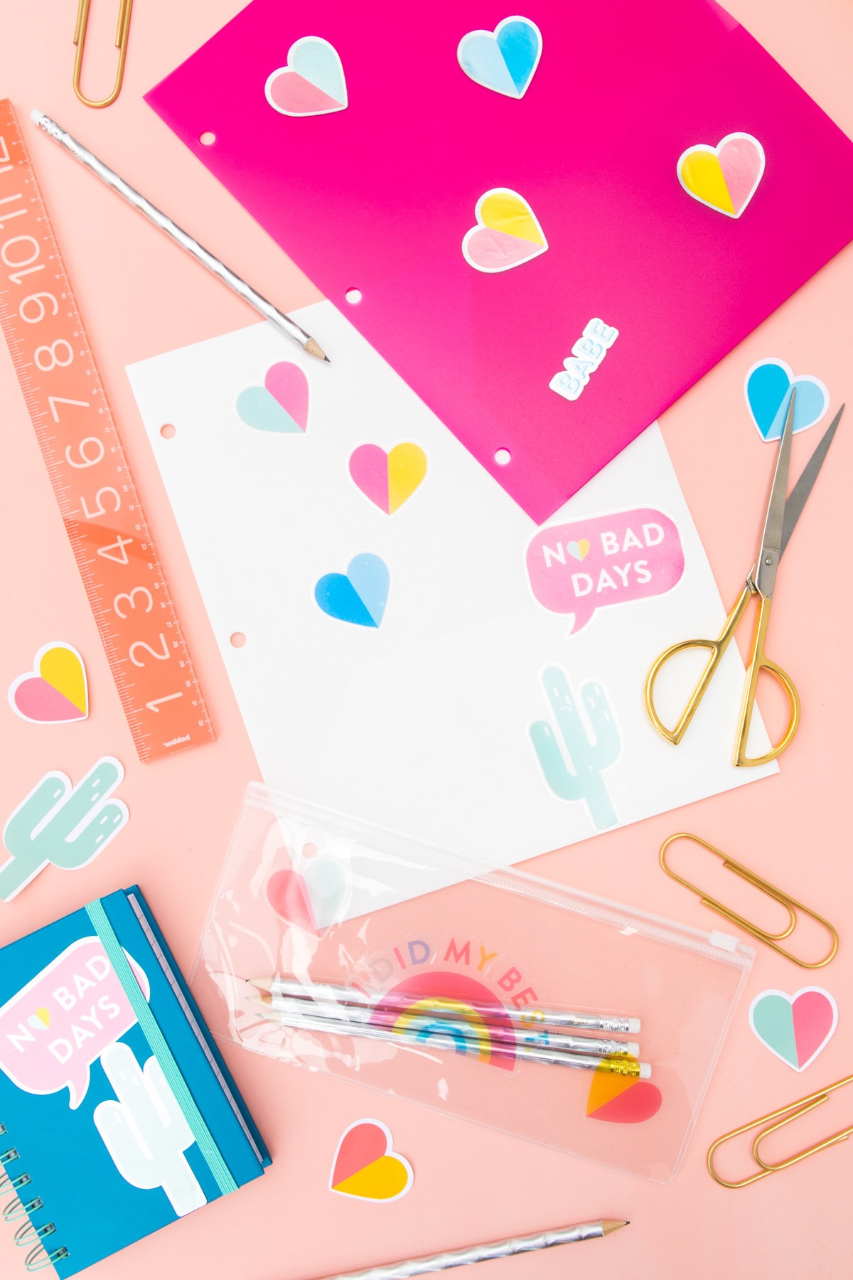 DIY Printable Rainbow Sticker Sheets Sarah Hearts